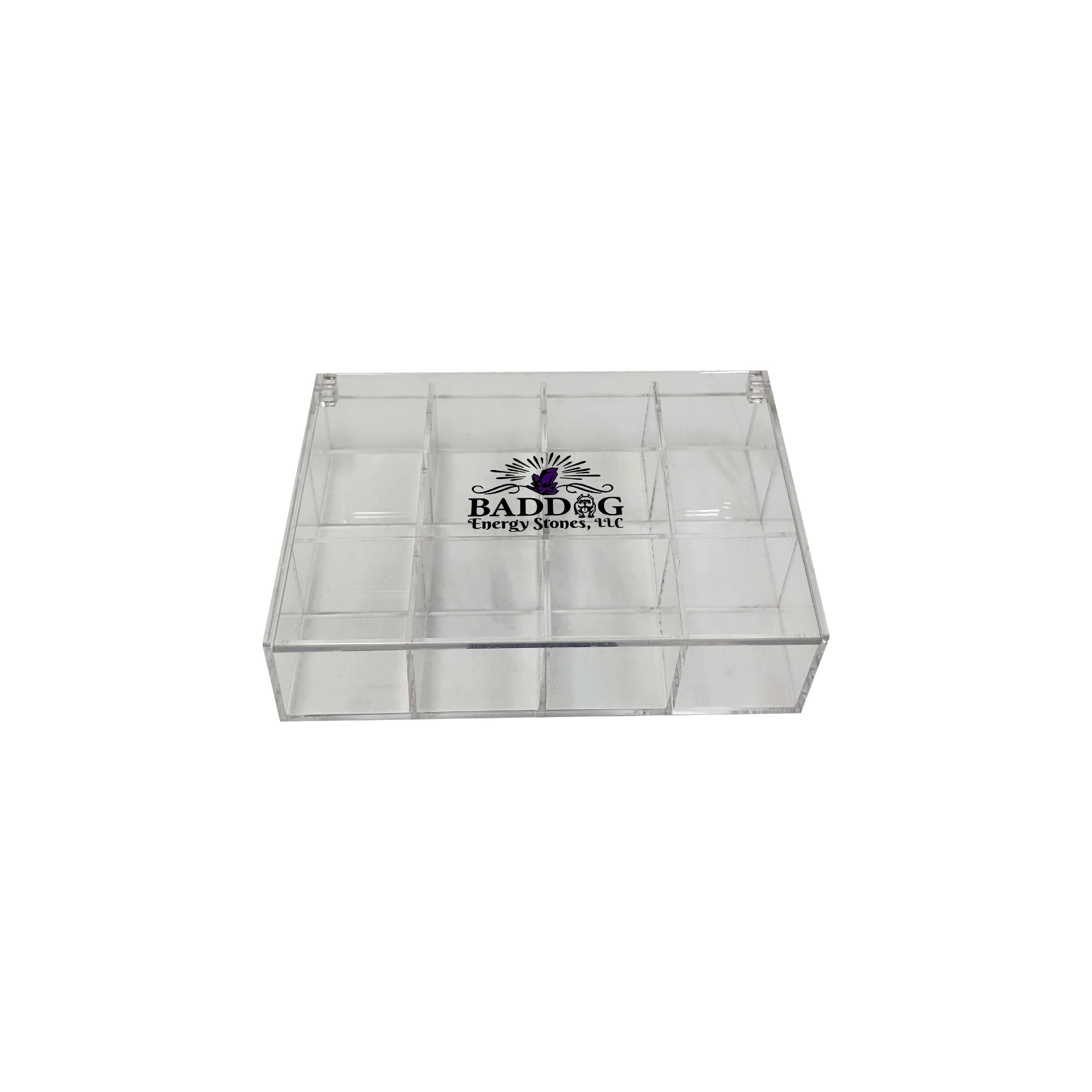 Customized 12 grid acrylic box, standard 5x5x5cm ring box storage ...